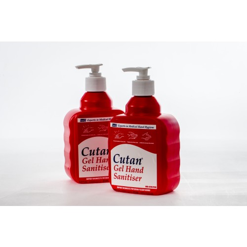 Hand Rub - Alcohol Gel - Worktop Pump 400ml (Cutan)