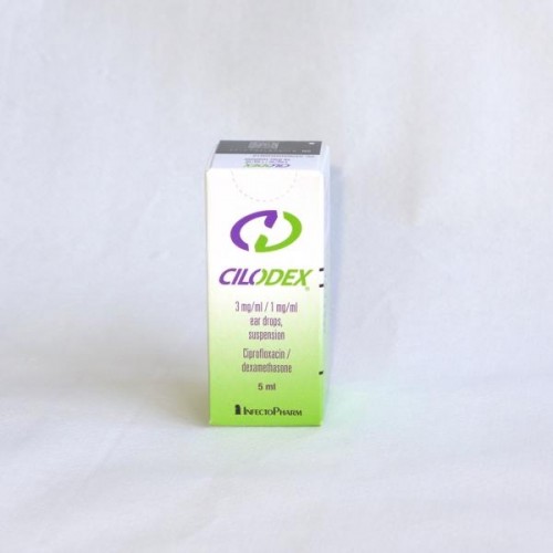 Cilodex Ear Drops Suspension 3mg/ml / 1mg/ml - 5ml Bottle