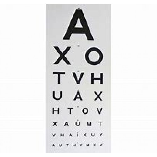 Eye Tests AOX Snellen 6m Letter Panel Reversible