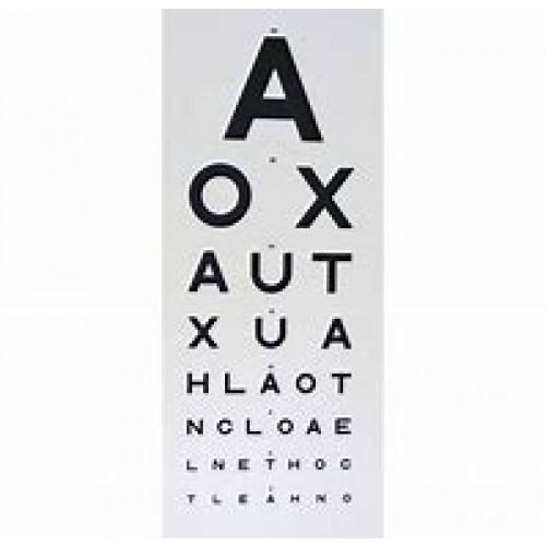 Eye tests -AOX Snellen 6m Letter Panel Reversible