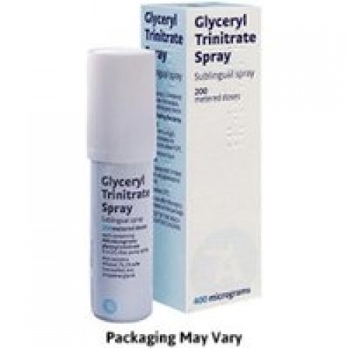 Glyceryl Trinitrate Spray 400mcg 180 Dose